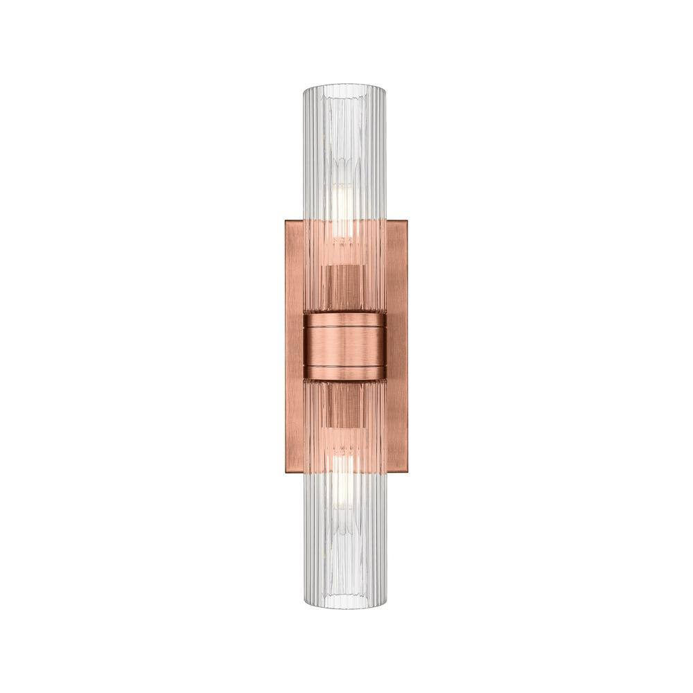 Innovations Ballston Urban 18 in. 2-Light Antique Copper Vanity Light ...