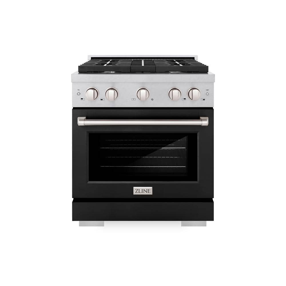 ZLINE Kitchen and Bath 30 in. Paramount Dual Fuel Range with 4 Burners ...