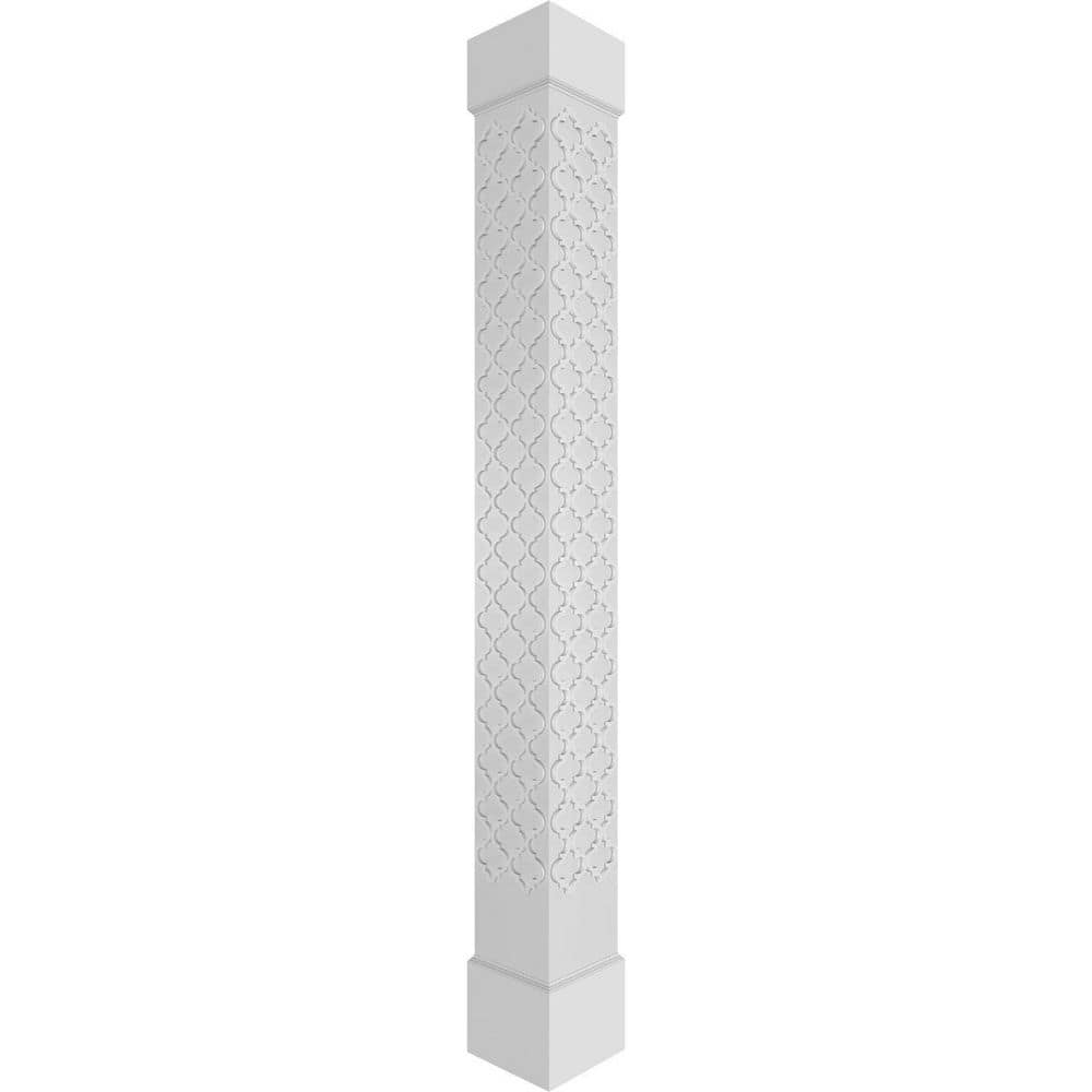 Ekena Millwork Medium Marrakesh Fretwork 7.625 in. x 9 ft. Non-Tapered ...
