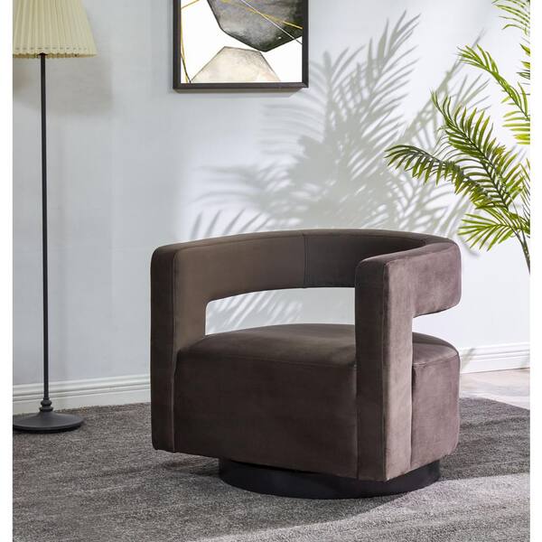 SAFAVIEH Edgar Dark Brown Accent Chair SFV4764A - The Home Depot