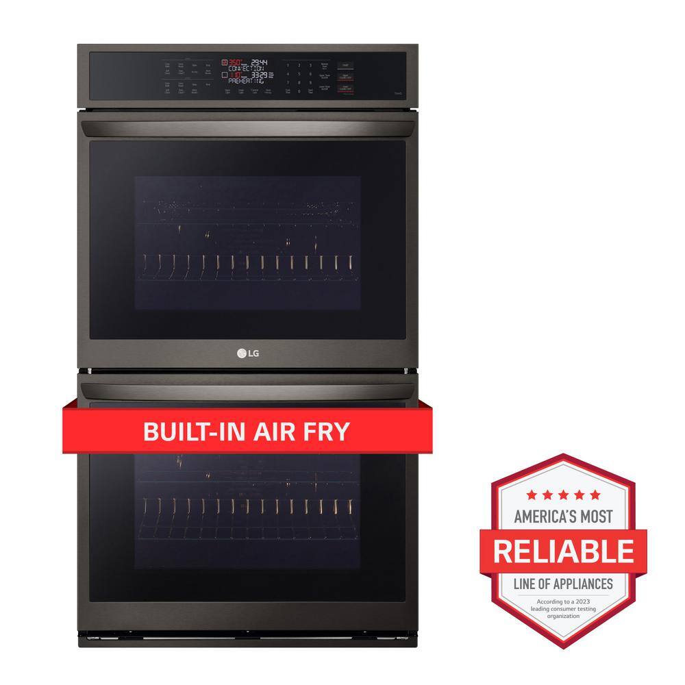 LG 9.4 cu. ft. Smart Double Wall Oven with Fan Convection, Air Fry in ...