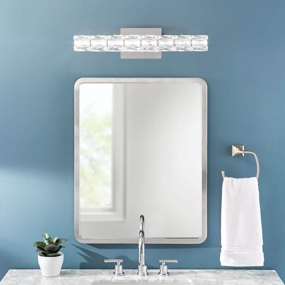 Home Decorators Collection Keighley 18 in. Integrated LED Chrome ...