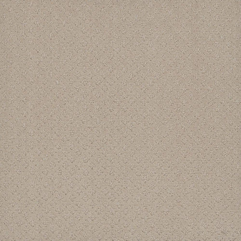 TrafficMaster Bell Loop-Echo Beige-25 oz. SD Polyester Pattern Carpet ...