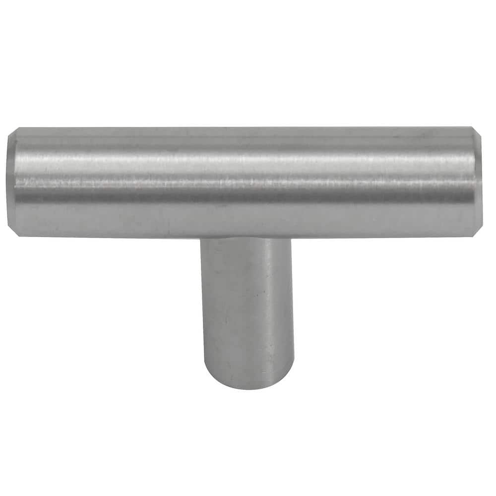 Laurey Melrose 2 in. Stainless Steel T-Knob Cabinet Knob (10-Pack ...