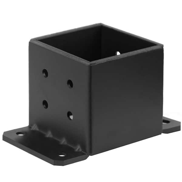 4x4 Post Bracket 2-Pack Heavy Duty 6x6 Post Bases - 8-Gauge Steel Deck Supports Deck Post Base