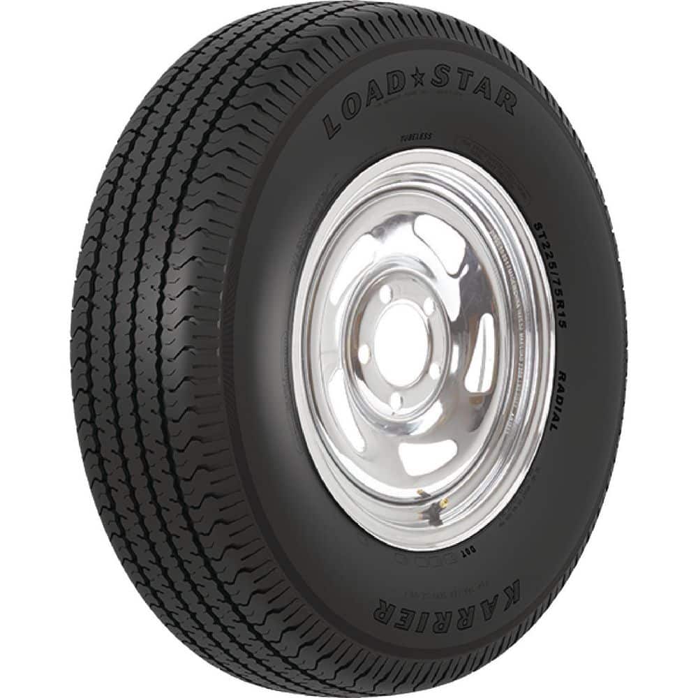 LOADSTAR ST Radial Tire and Wheel (Rim) Assembly Directional ST185/80R - 13 5 Hole C Ply 31986 ...