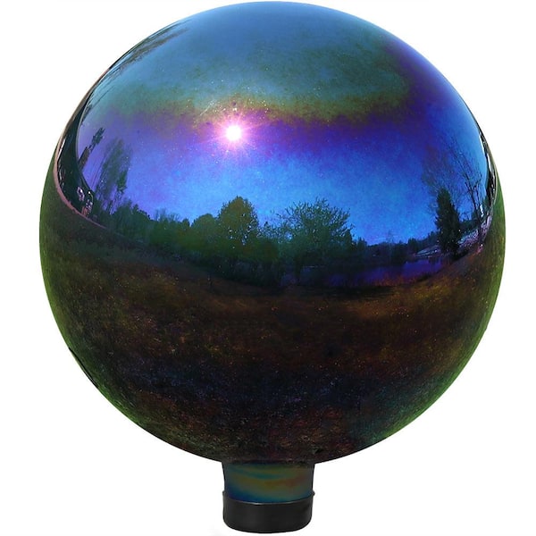 Reviews for Sunnydaze 10 in. Mirrored Garden Gazing Ball Rainbow | Pg 1 ...