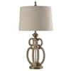 StyleCraft 34 in. Tuscana Cream Table Lamp with Antique Distressed ...