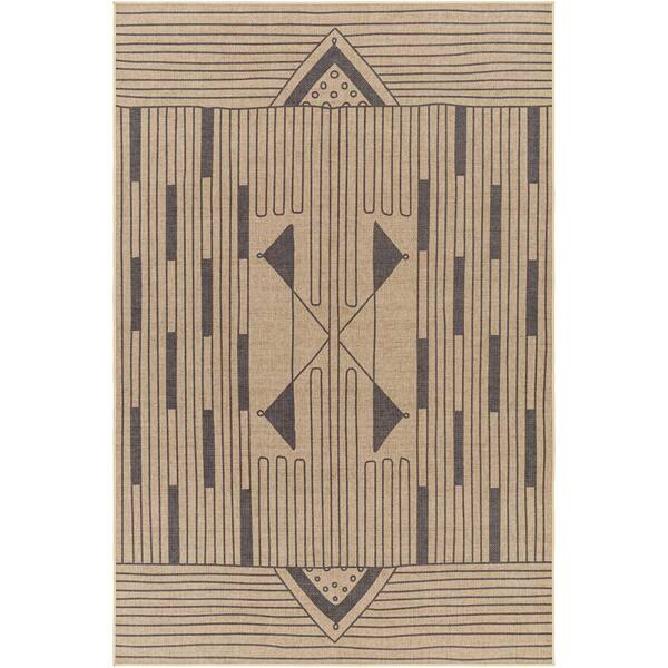 Livabliss Ez Jute Brown 9 ft. x 12 ft. Machine-Washable Rug EZT2302-912 ...