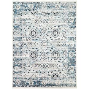 BALTA Grace Off-White 8 ft. x 10 ft. Diamond Trellis Area Rug 3007783 ...