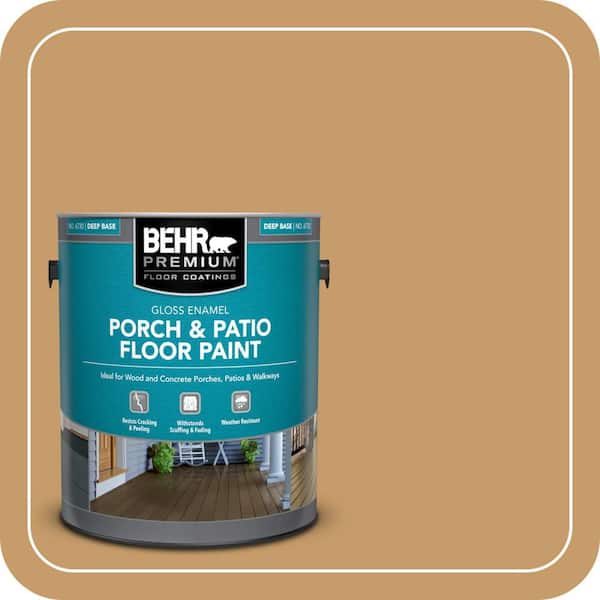 BEHR PREMIUM 1 gal. #PFC-28 Desert Sandstone Gloss Enamel Interior ...