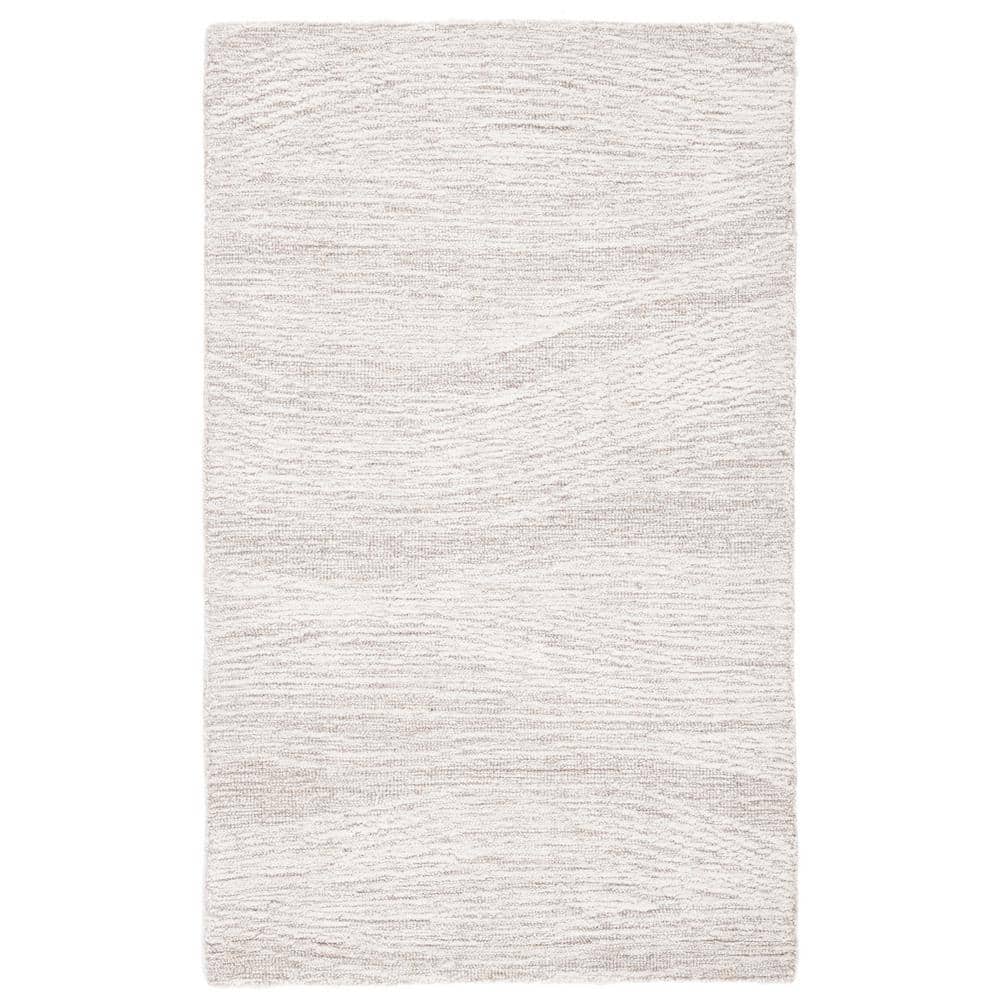 SAFAVIEH Metro Natural/Ivory Doormat 2 ft. x 3 ft. Abstract Waves Area ...