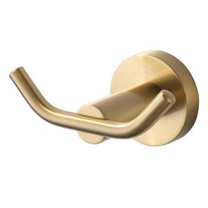 AVITAS J-hook Double Robe/Towel Hook with 2-Piece in Black and Gold ...