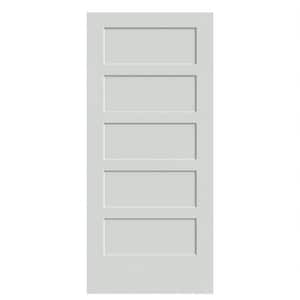 Masonite 30 in. x 80 in. 5-Panel Bayshore Single Bore Hollow Core ...