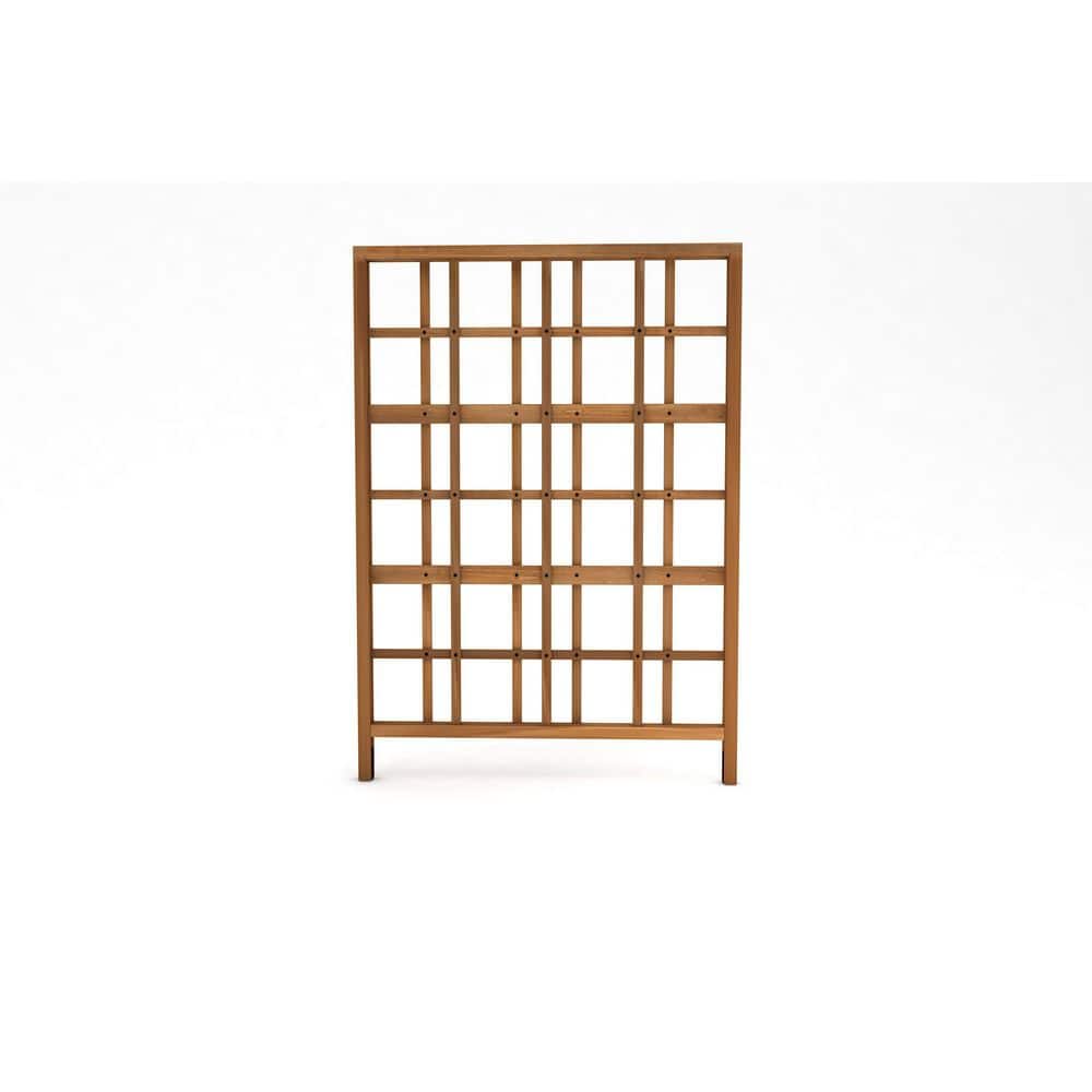 VITA Modern 60 in. L x 84 in. H Cedar Wood Trellis, Golden Brown ...
