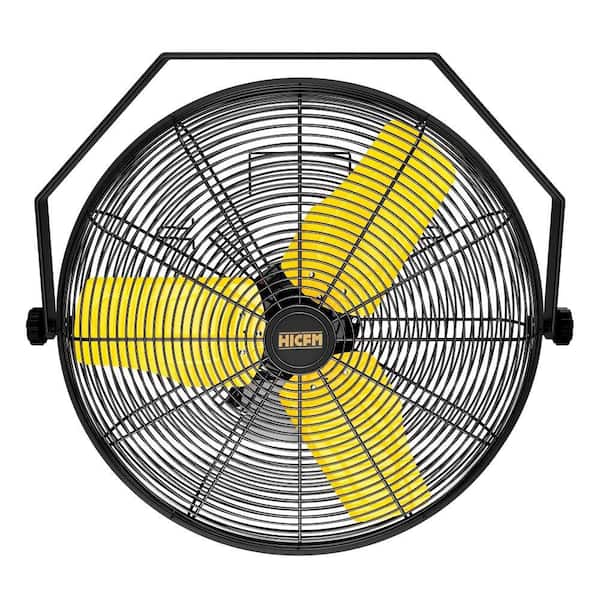 Stbine 24 in. 2-Speed Heavy-Duty Mounted Wall Fan with 180° Tilting and ...