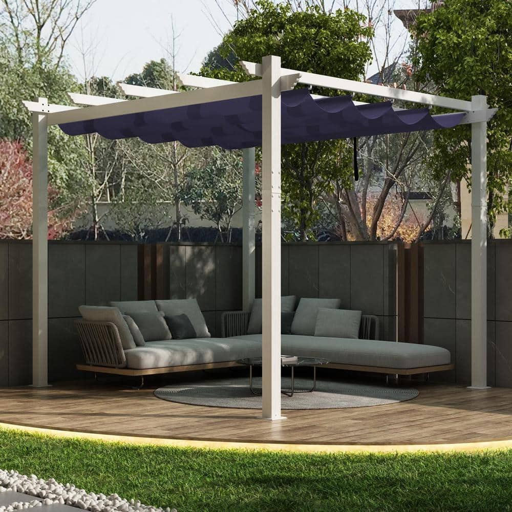 Reviews for PURPLE LEAF 10 ft. x 10 ft. White Aluminum Frame Outdoor ...
