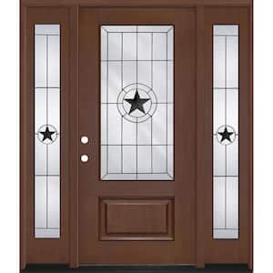 Steves & Sons Regency 68 in.x 80 in. 3/4L Alamo Glass RHIS Ashwd Stain ...