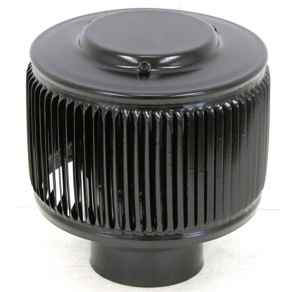 Active Ventilation 3 in. Dia Aura PVC Vent Cap Exhaust with Adapter for ...