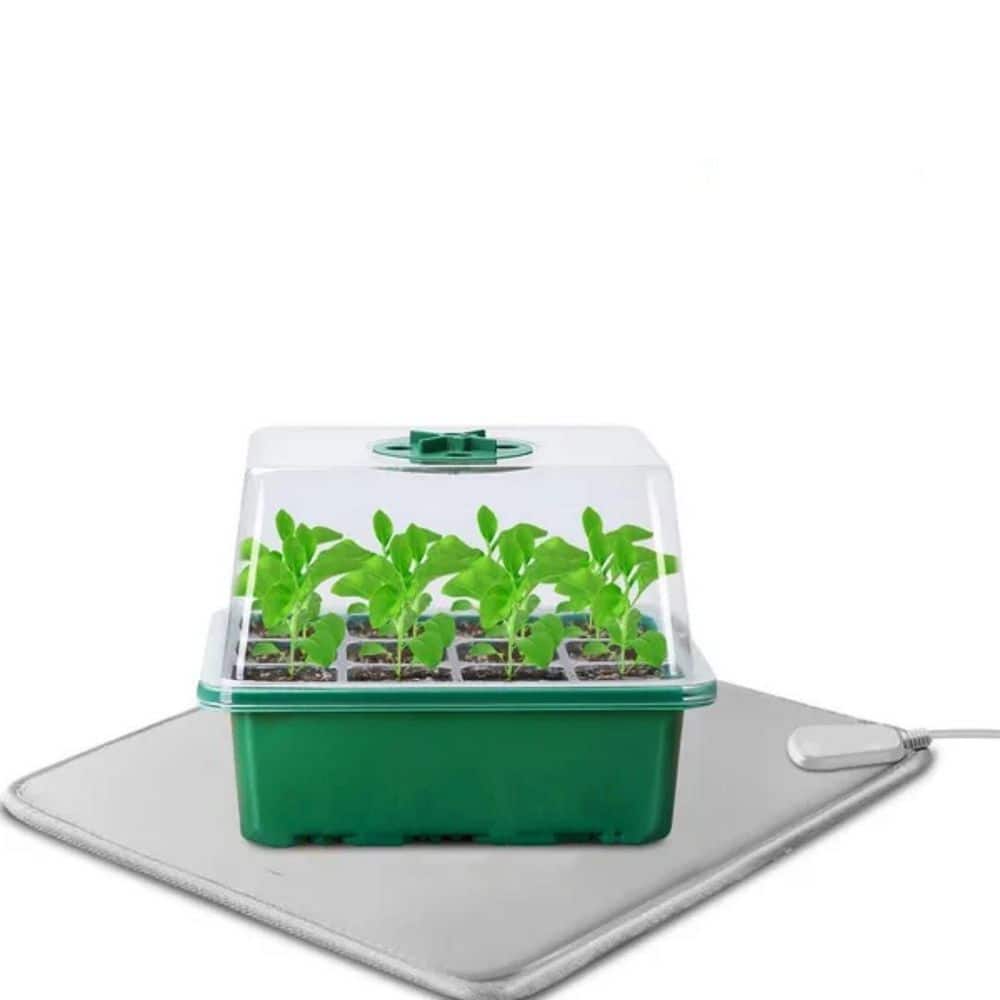 Cubilan Green Plastic 5-Packs Seed Tray With Grow Light Humidity Dome ...