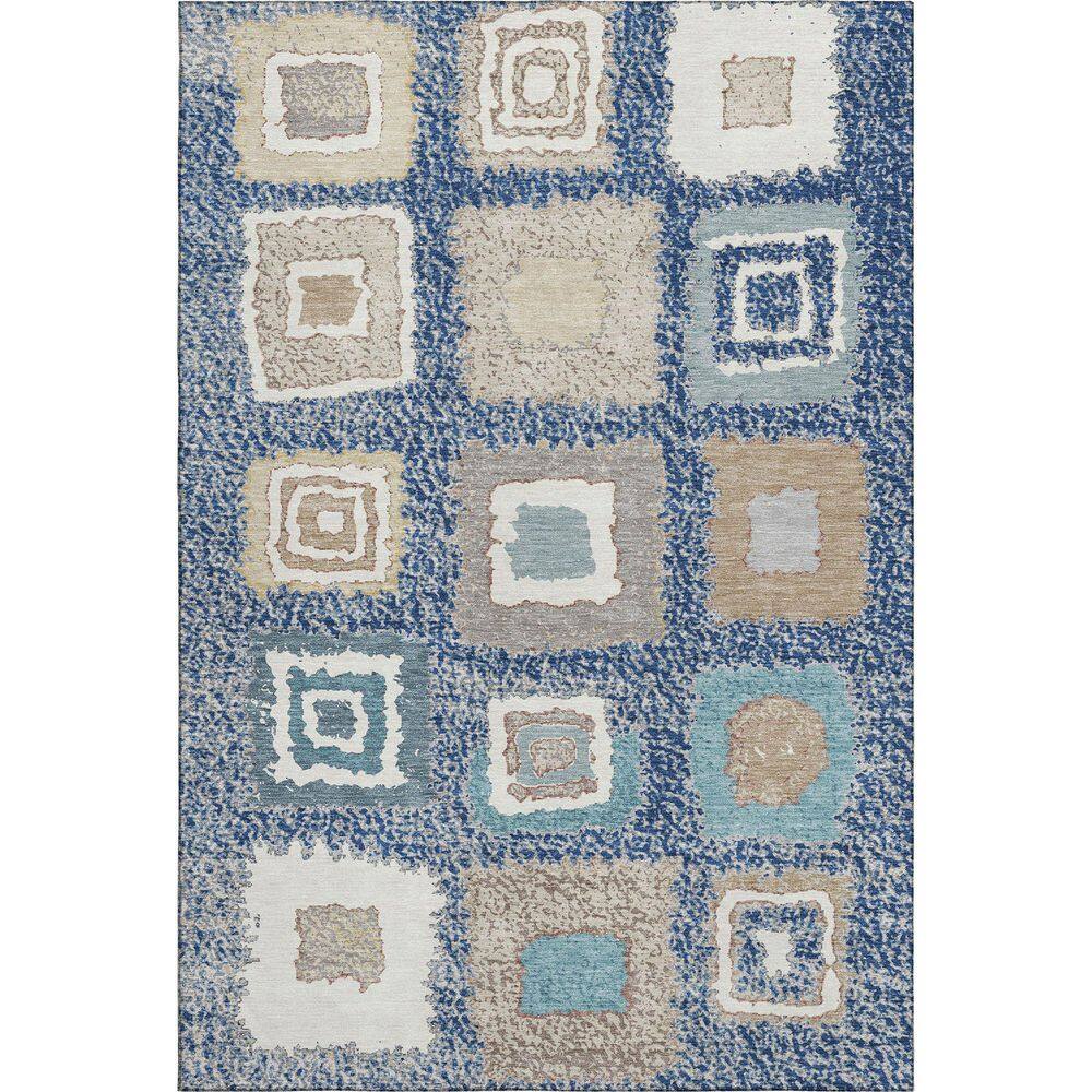Addison Rugs Mayfield Premium Machine Washable Abstract AMF2014 Navy 9 ...