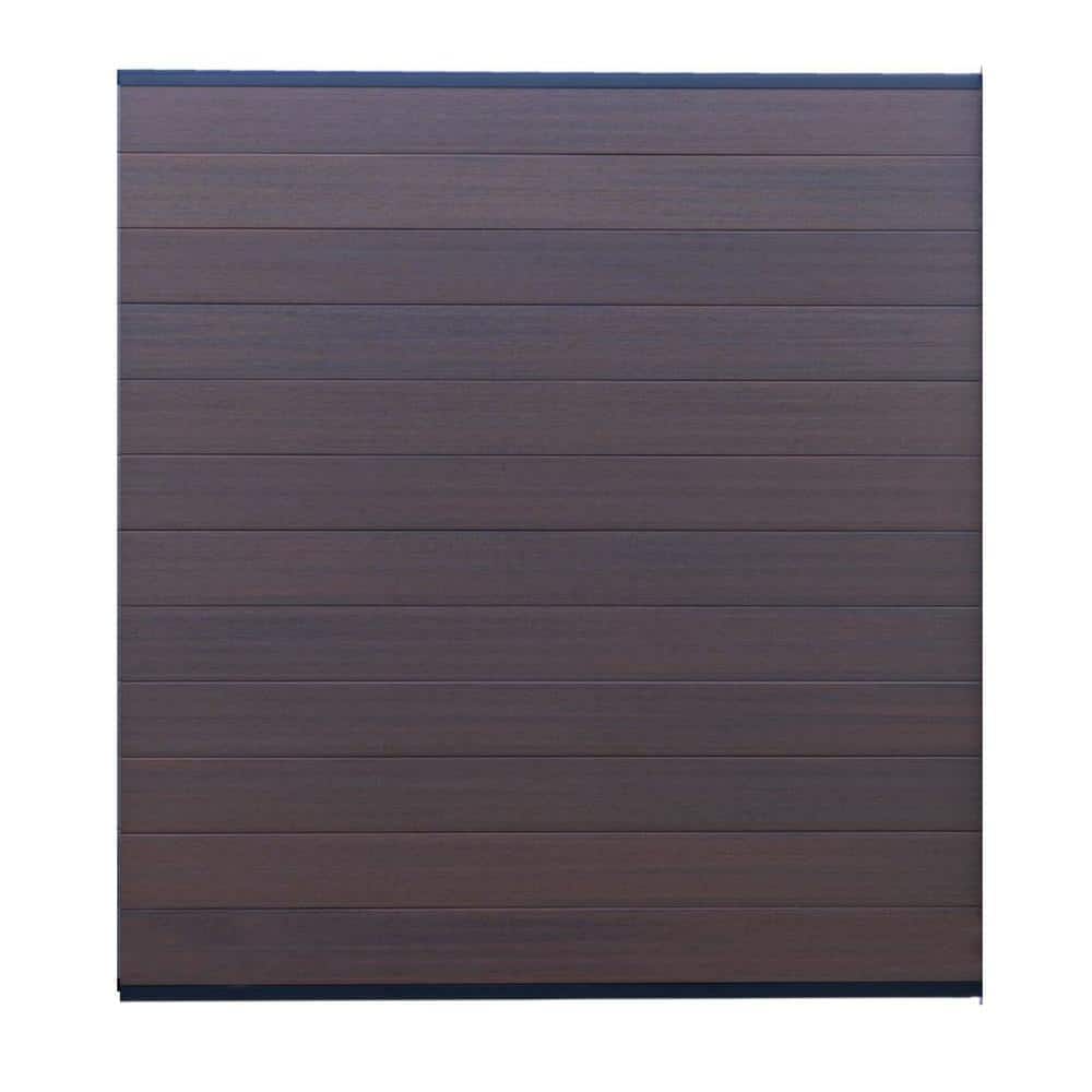 Frame It All 6 ft. x 6 ft. Mahogany 360 Cap Composite Valla Horizontal ...