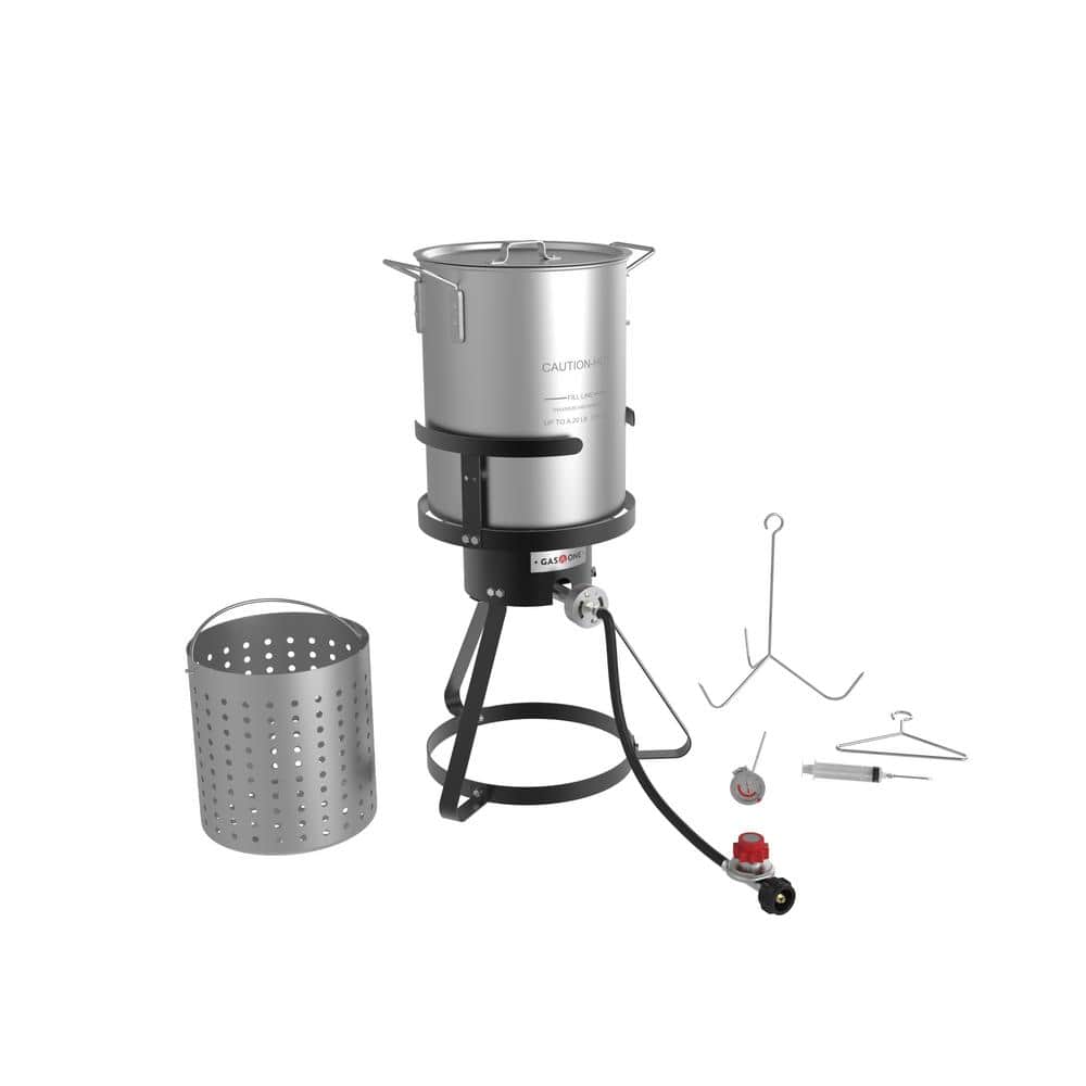 GASONE Propane-Burner Cooker with Steamer Pot and Adjustable Regulator ...