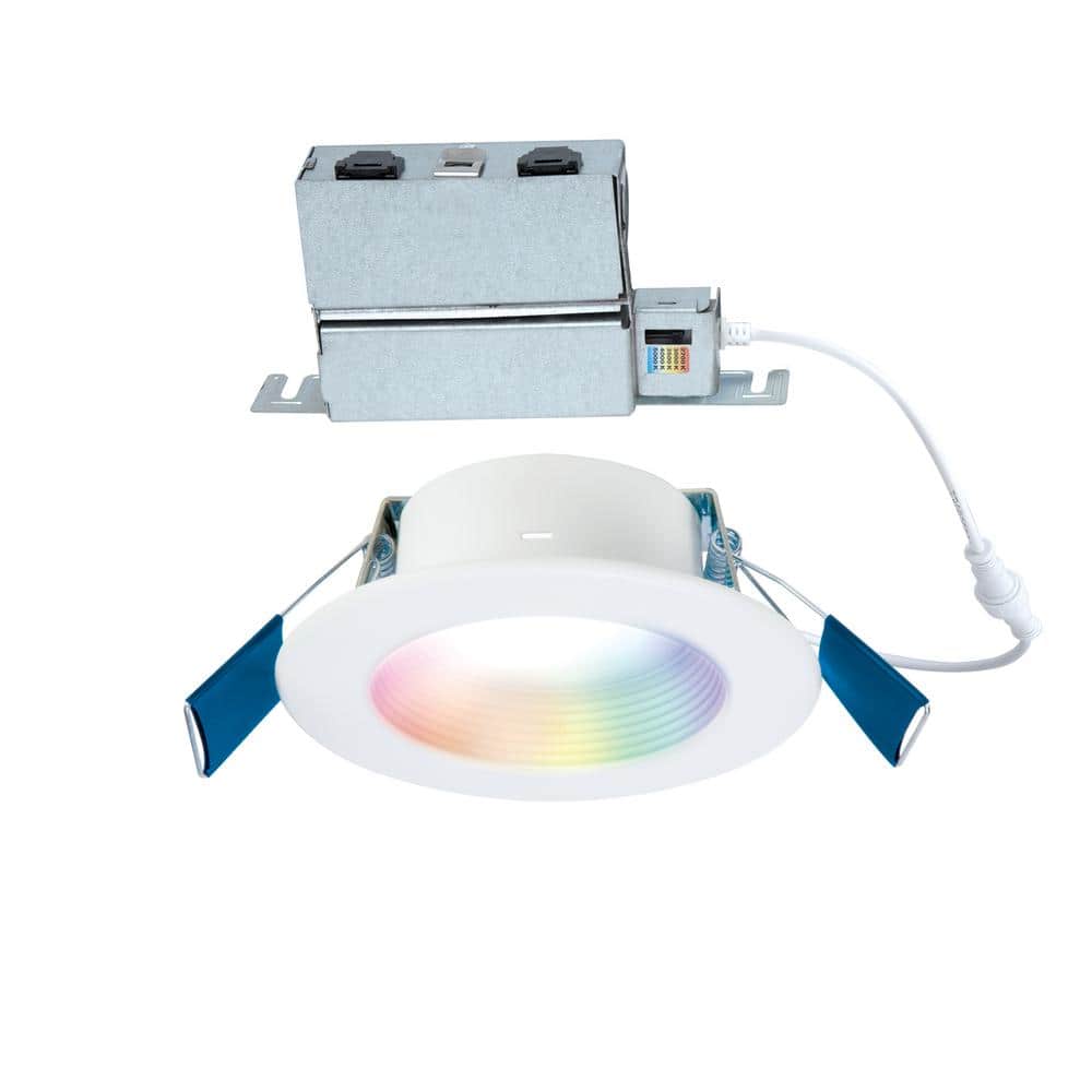 HALO RL 4 in. Color and Tunable White Regresed Canless Smart Wi-Fi LED ...