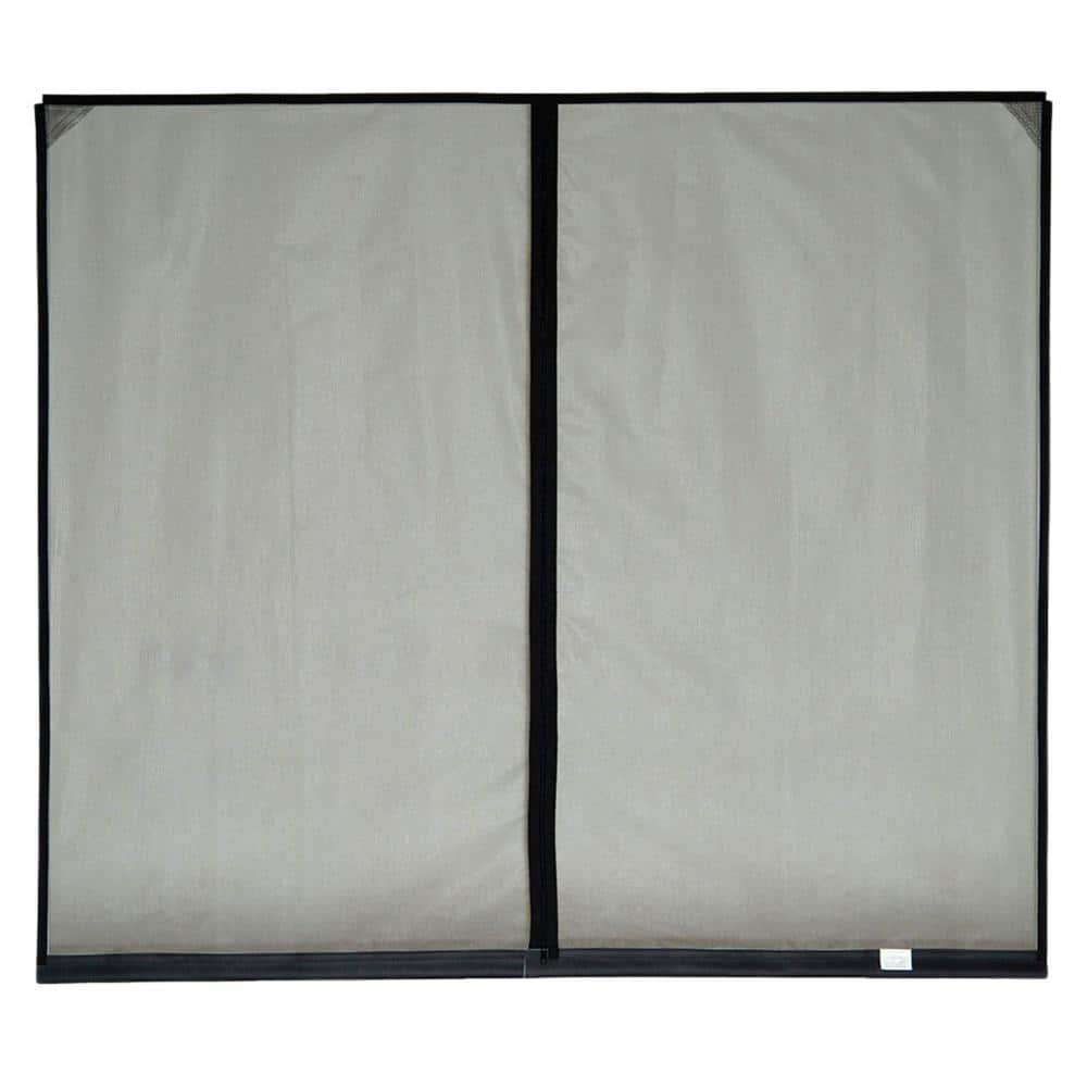 Fresh Air Screens 9 ft. x 8 ft. Stationary Garage Door Screen with 1 ...