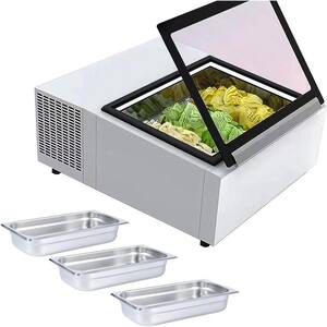 Koolmore 36 in. with 9 cu. ft. Auto / Cycle Defrost Glass Froster Chest ...