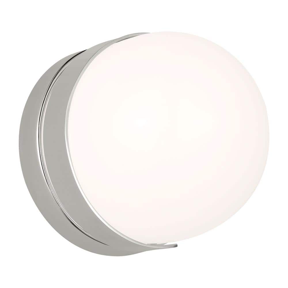 Generation Lighting Syrie Small 5 in. 1-Light Polished Nickel ...