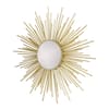 Noble House Jill Medium Sunburst Gold Modern Glam Wall Mirror (32 in ...