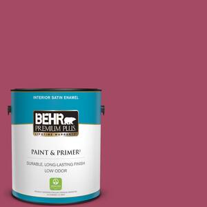 BEHR PREMIUM PLUS 8 oz. #120D-5 Glazed Raspberry Semi-Gloss Interior ...
