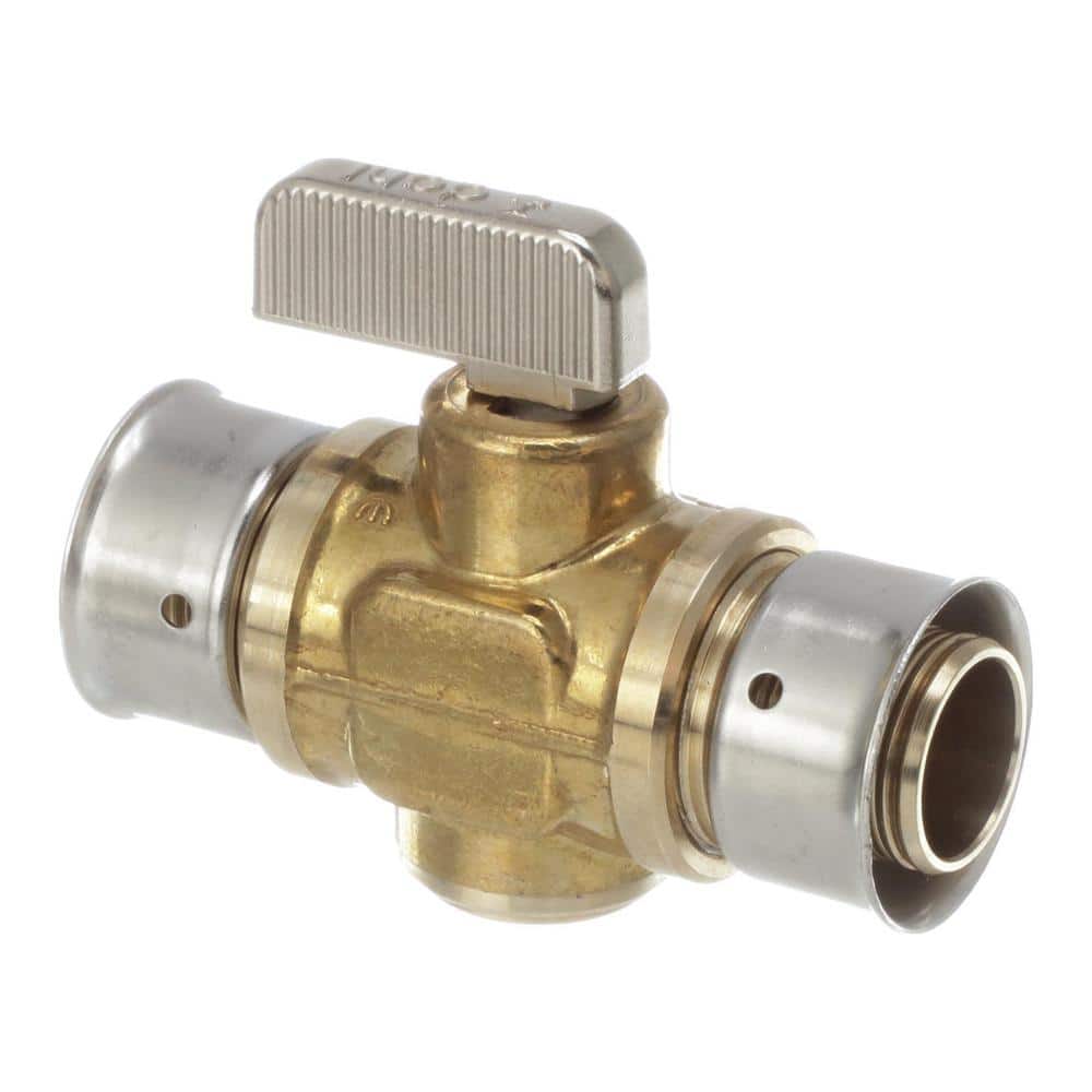 Viega PureFlow 3/4 in. Press Zero Lead Brass Ball Valve (10-Pack) 94541 ...
