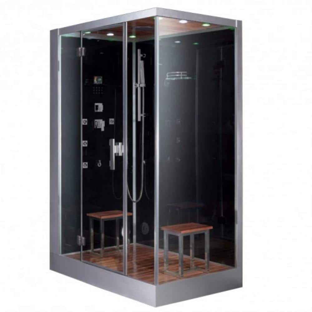 Platinum 59" Luxury Walk In Steam Shower DZ961F8L - The Home Depot