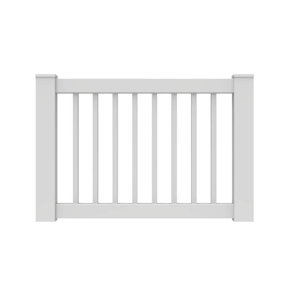 Veranda T Rail Vinyl Railing Gate Kit 73045554 - The Home Depot