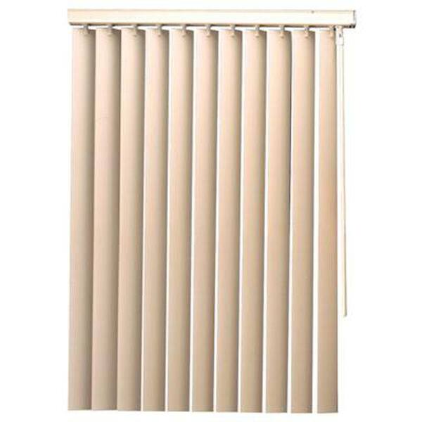 Designer's Touch White PVC 3.5 in. Vertical Blinds - 102 in. W x 84 in ...