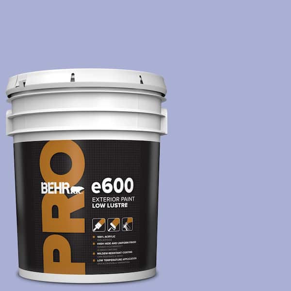 BEHR PRO 5 gal. #MQ4-30 Lavender Wash Low Luster Exterior Paint PR62005 ...