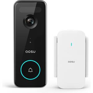 aosu AOSU Video Doorbell - 3MP 166° View Angle With Home Base Doorbell V8P - The Home Depot