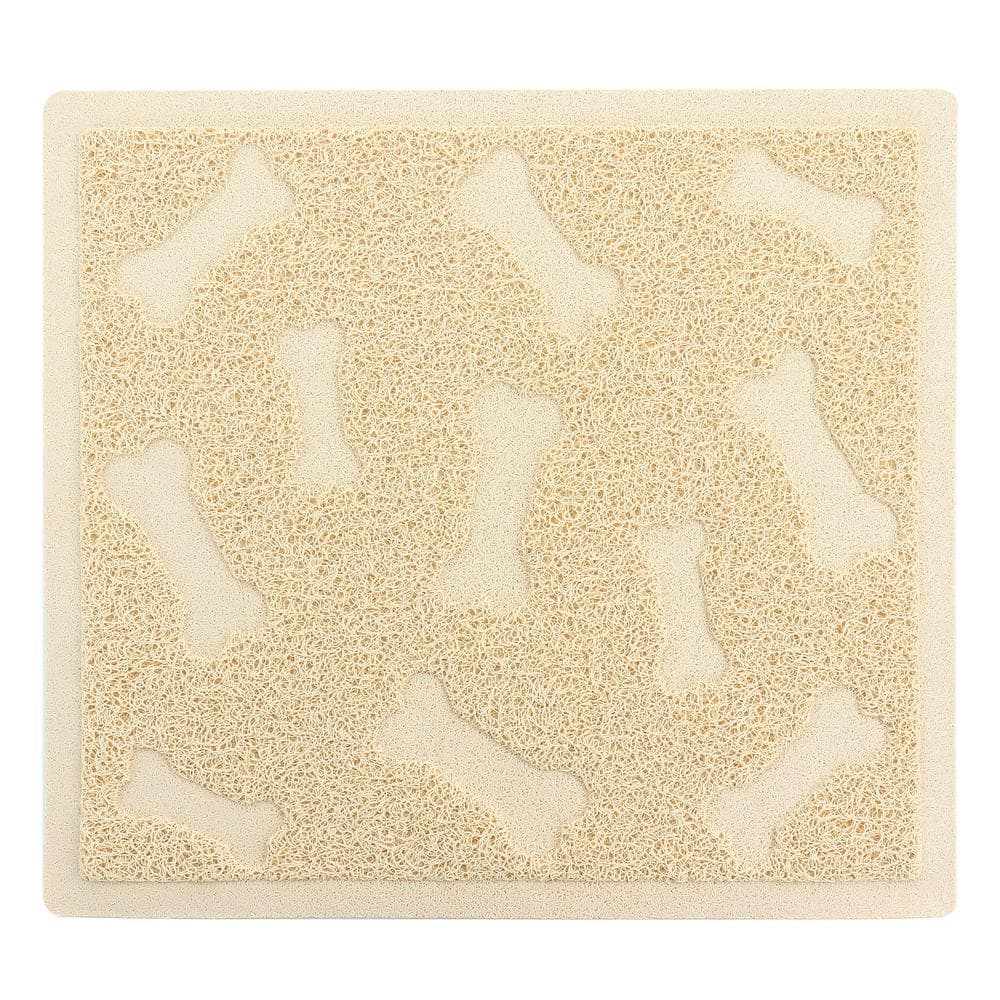 Gibson Everyday Pet Elements 17.7 x 15.75 Inch Dog Bone Placemat in Tan ...