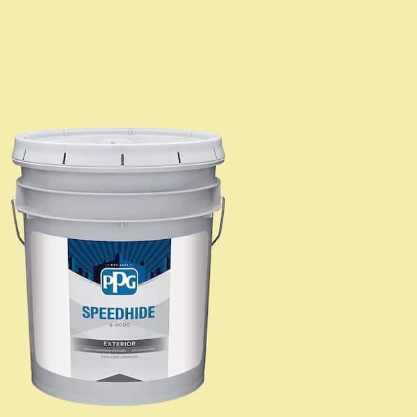 SPEEDHIDE 5 gal. PPG1213-4 Golden Straw Semi-Gloss Exterior Paint ...