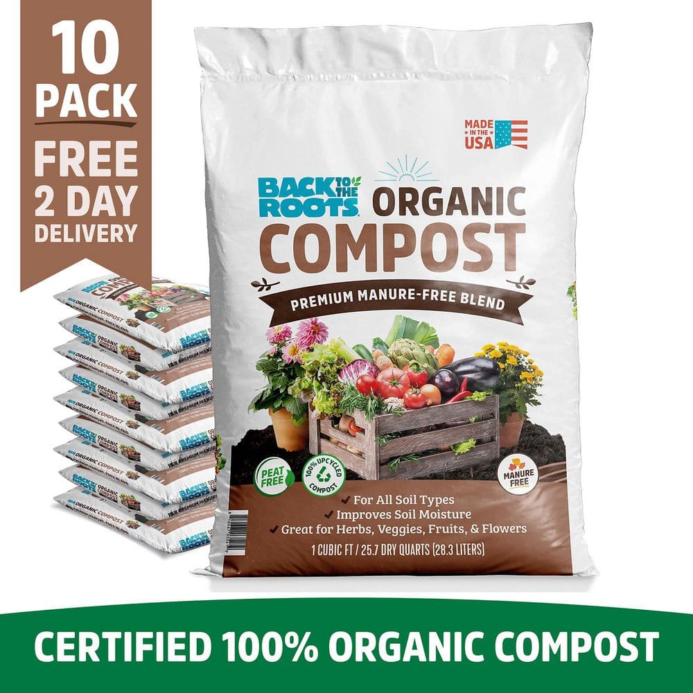 Back to the Roots Organic Compost Soil Amendment (10 cu. ft. Bags) 47097-DS - The Home Depot
