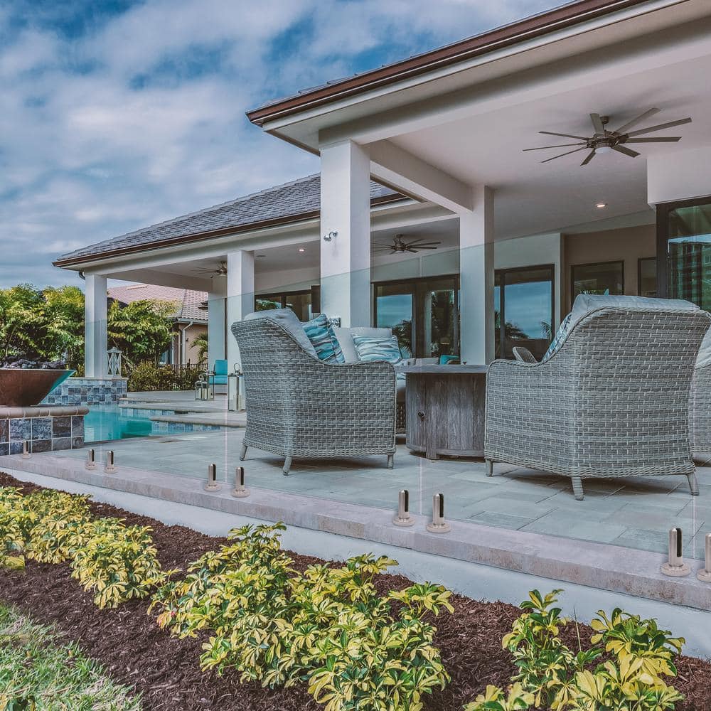 CREATIVE SURFACES 48 in. x 39 in. x 0.53 in. Laminated Tempered Glass ...