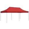 OVASTLKUY 10 ft. x 20 ft. Outdoor Red Patio Canopy Pop Up Install Tent ...