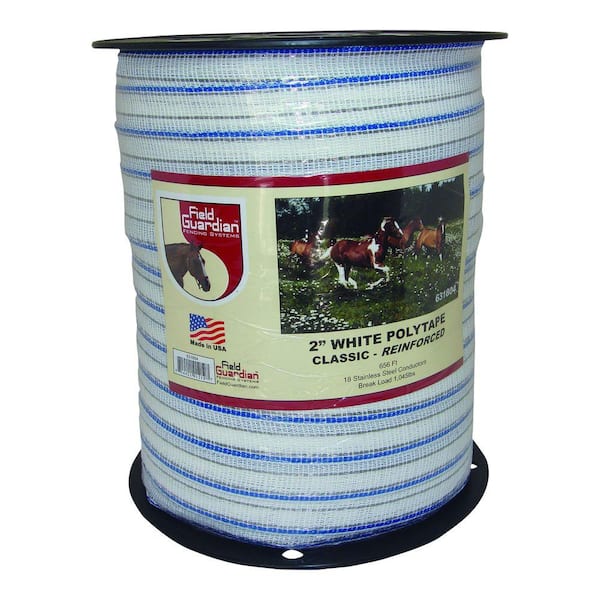 Field Guardian 2 in. White Classic Reinforced Polytape 631804 - The ...