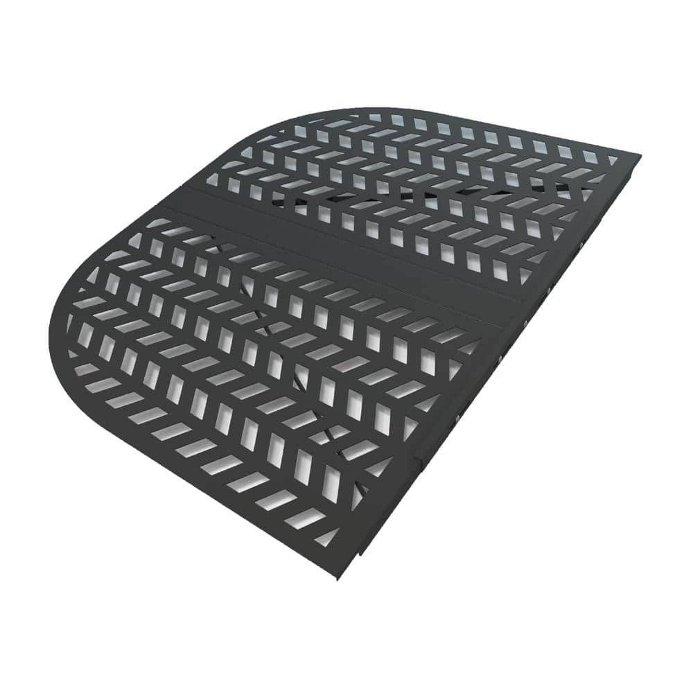 feldhawk Window Well Cover 38 in. D x 60 in. W x 3 in. H Chevron ...