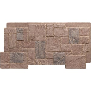 Ekena Millwork Castle Rock 49 in. x 1 1/4 in. Orchard Cliff Stacked Stone, StoneWall Faux Stone ...