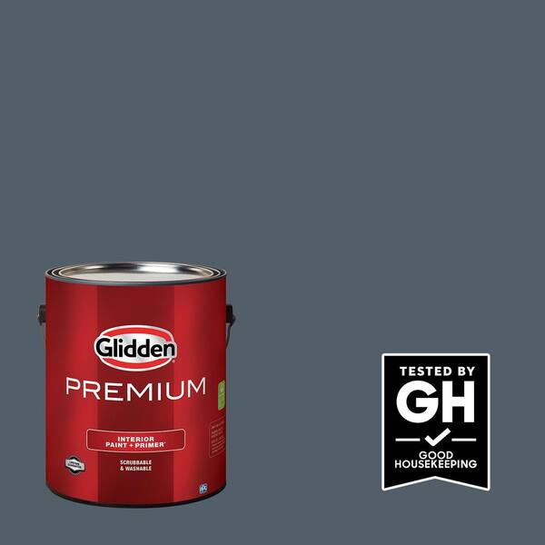 Glidden Premium 1 gal. PPG1040-7 Goblin Satin Interior Latex Paint ...