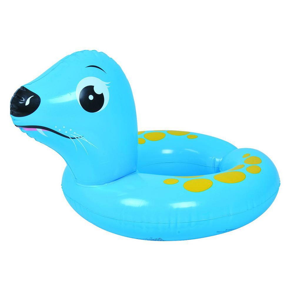 Pool Central 20 in. Blue Sea Lion Children's Inflatable Swimming Pool ...