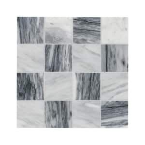 MSI Take Home Tile Sample-Winslow Weave 4 in. x 4 in. Honed Marble Mesh ...